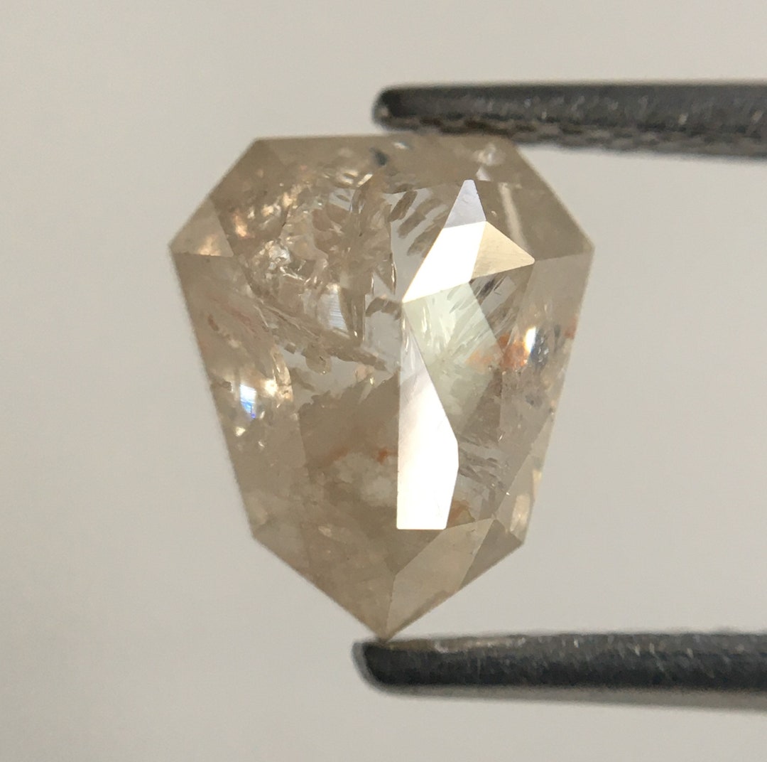 1.93 Ct Shield Cut Loose Diamond: Fancy Color Rosecut Diamond - Etsy