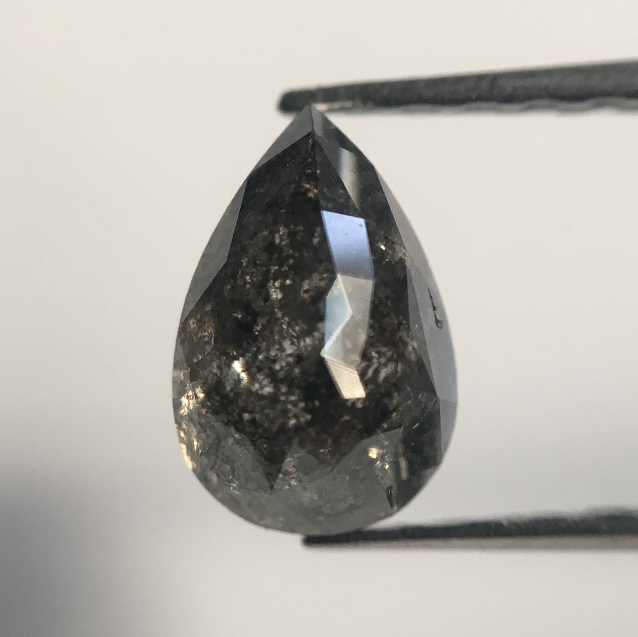 1.12 Ct Black Color Fancy Shape Natural Loose Diamond 7.45 mm | Etsy