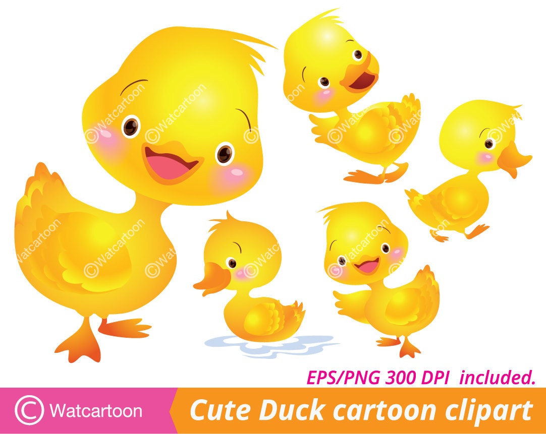 Cute Ducks Clipart