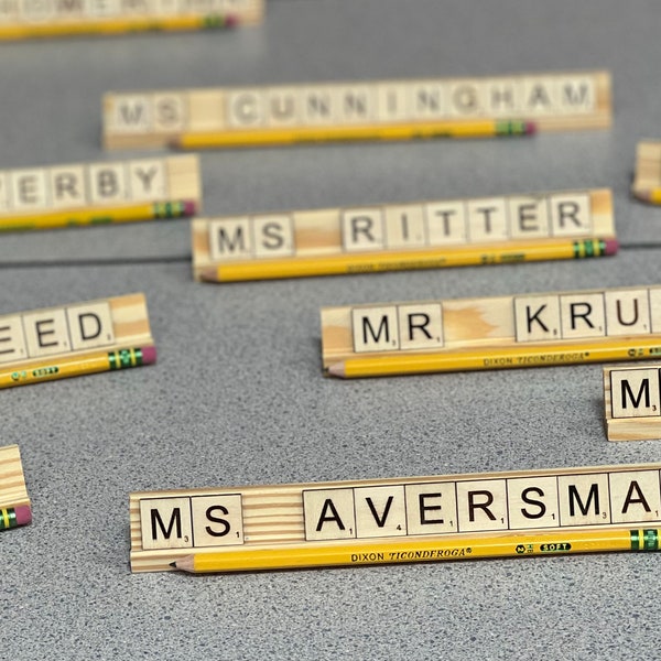 Scrabble Name Sign - Etsy