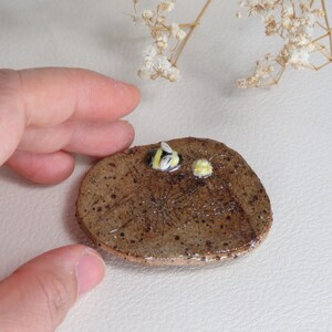 Handmade Pottery Trinket Dish. Cute Bee on Bloom. Jewelry Dish ...
