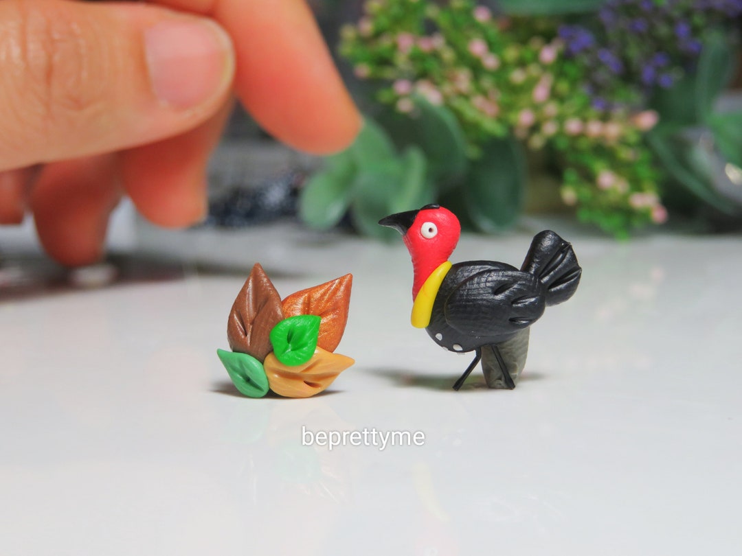 Bush Turkey and Pile of Leaves Stud Earrings. Fun and Gorgeous Little ...