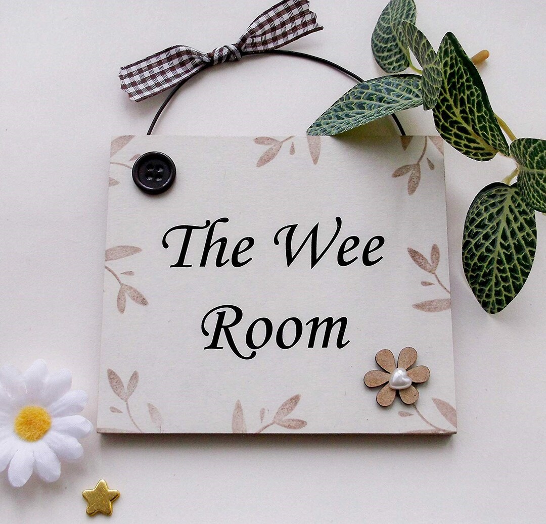 The Wee Room Cute Door Plaque - Etsy