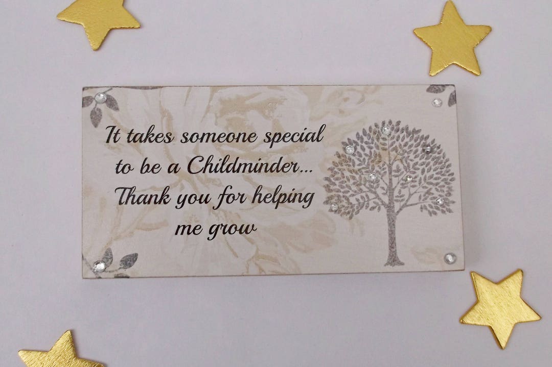 Freestanding Extra Special Childminder Gift - Etsy