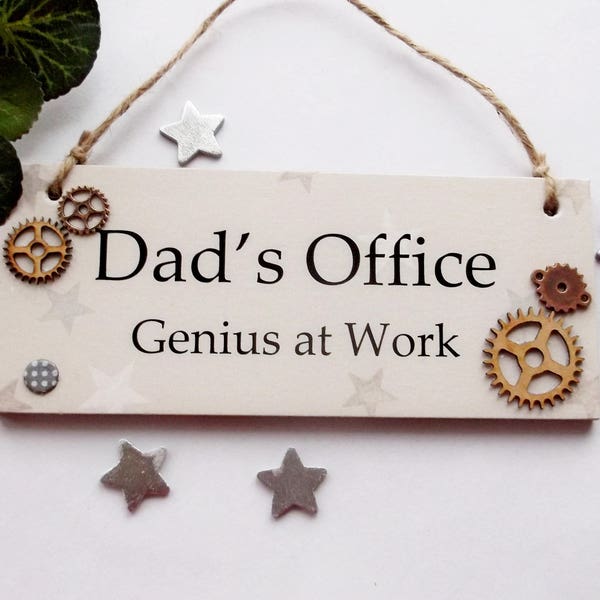 Genius at Work Sign - Etsy