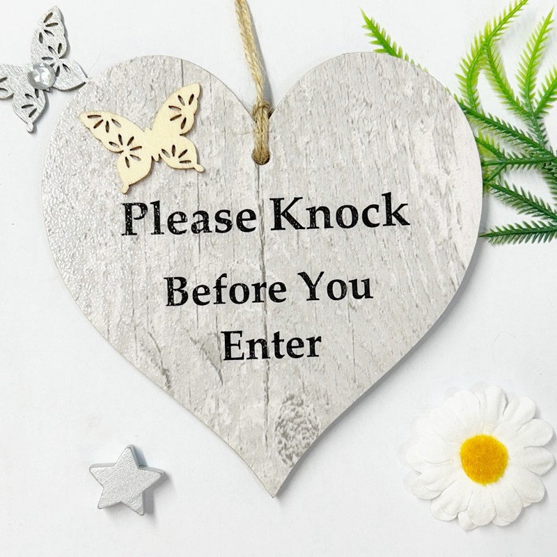 Please Knock Before Entering Signs - Etsy