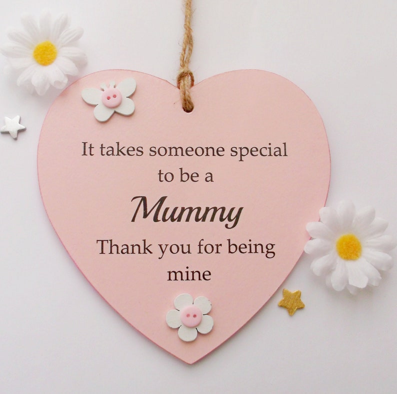 Mummy Thank You Gift Heart Plaque - Etsy