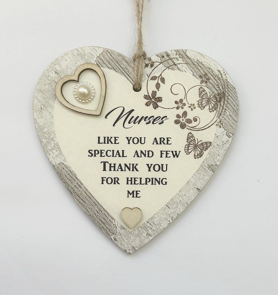 Super Cute Thank You Special Nurse Heart Thank You Heat Gift Plaque - Etsy