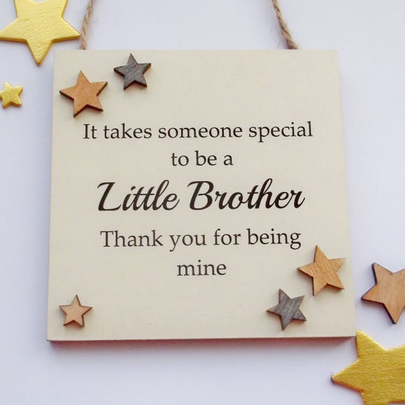 Little Brother Thank You Gift Plaque | Etsy
