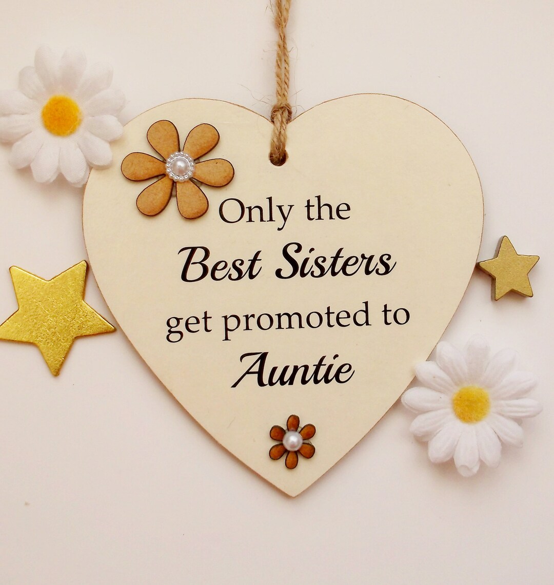 Friendship Gift Heart Only the Best Sisters/ Sister Get Promoted to ...