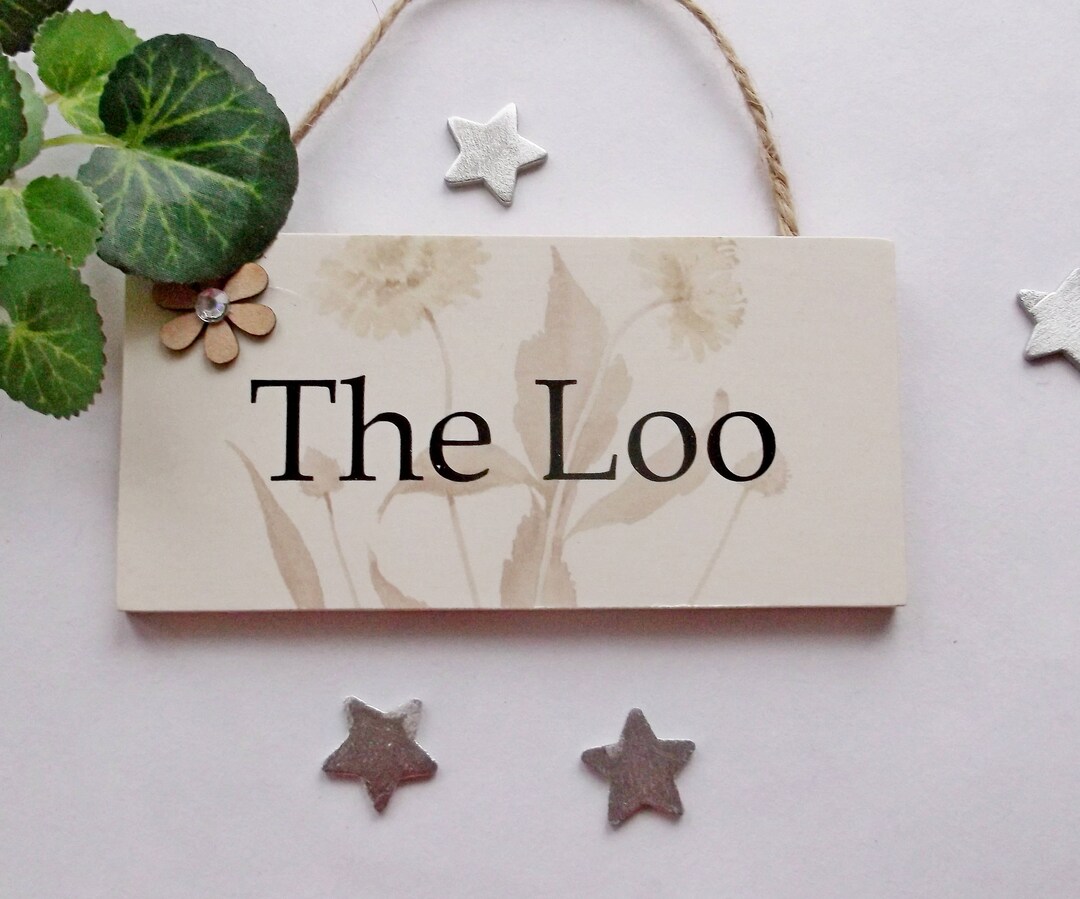 The Loo Toilet Cute Door Plaque - Etsy