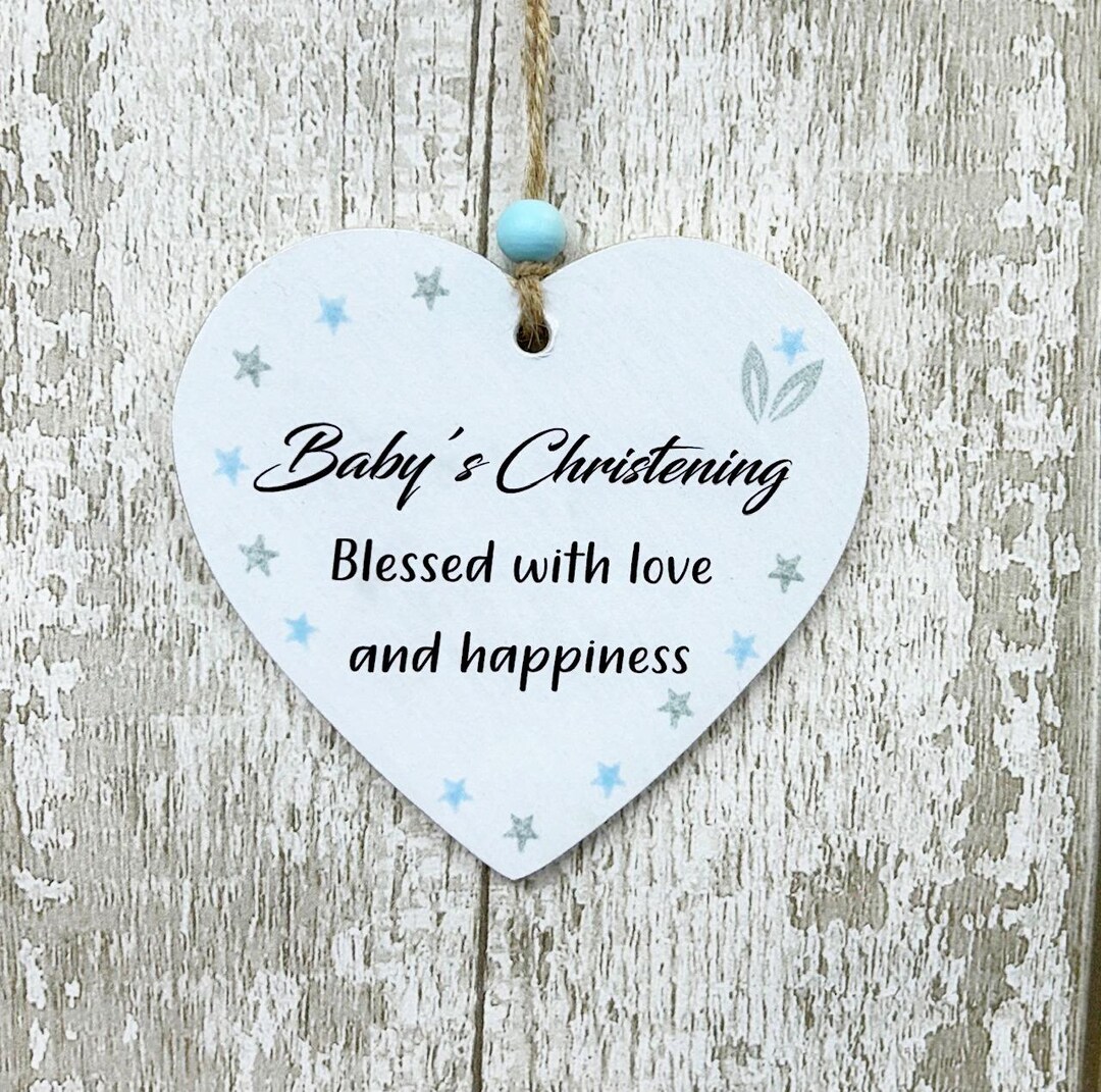 Baby Christening New Birth Blessed With Love and Happiness Boy or Girl ...