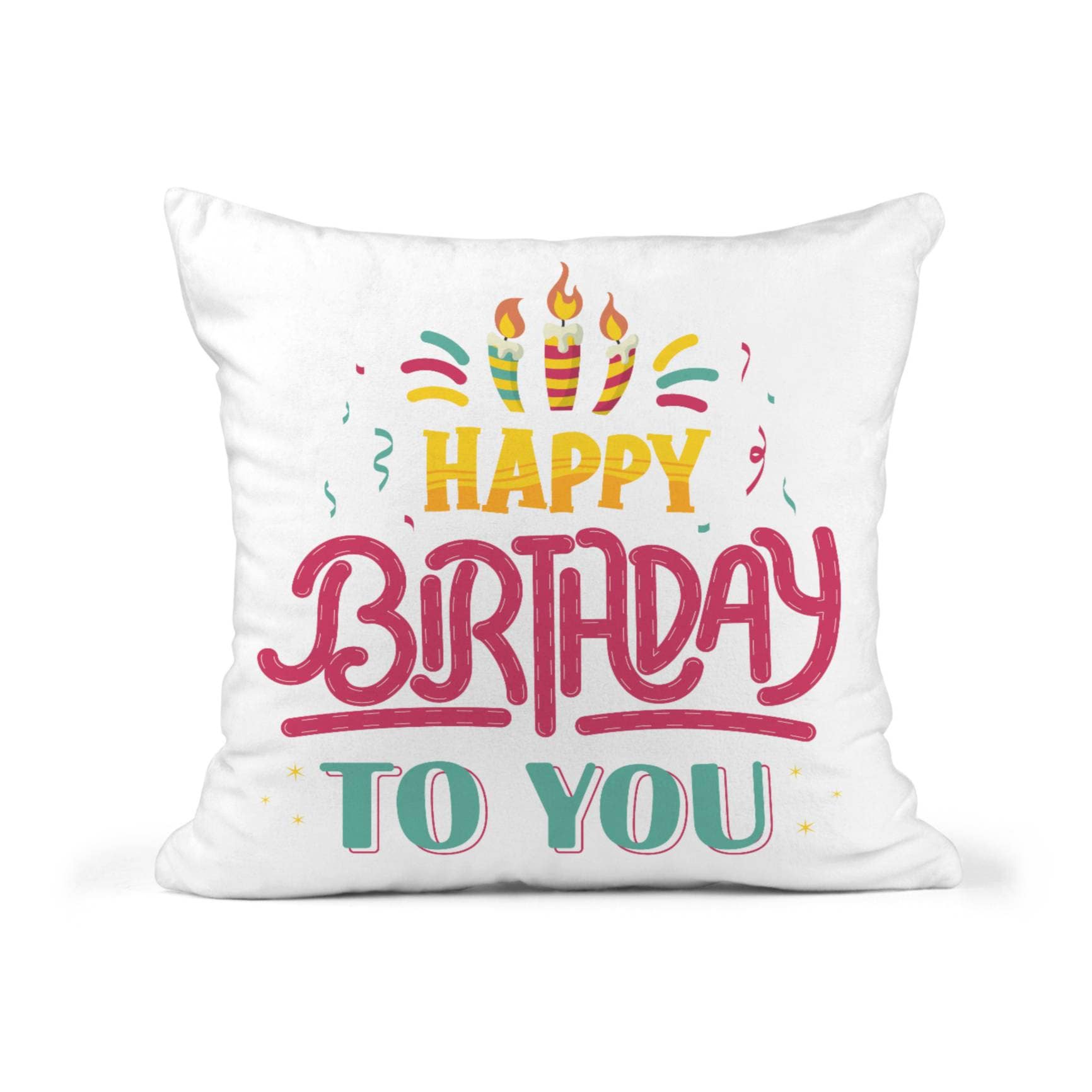 Happy Birthday Pillow Cushion Birthday Gift Birthday Card | Etsy