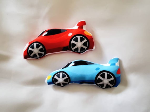 Stuffed Car Toys Red Blue Car Soft Toy Set Car Plush Toys Etsy UK