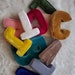 Velvet Fabric Letter Alphabet Letter Decor Nursery Monogram - Etsy