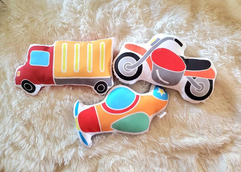 Kids Motorcycle Pillow, Dirtbike Pillow, Boy Nursery Decor, Boys ...