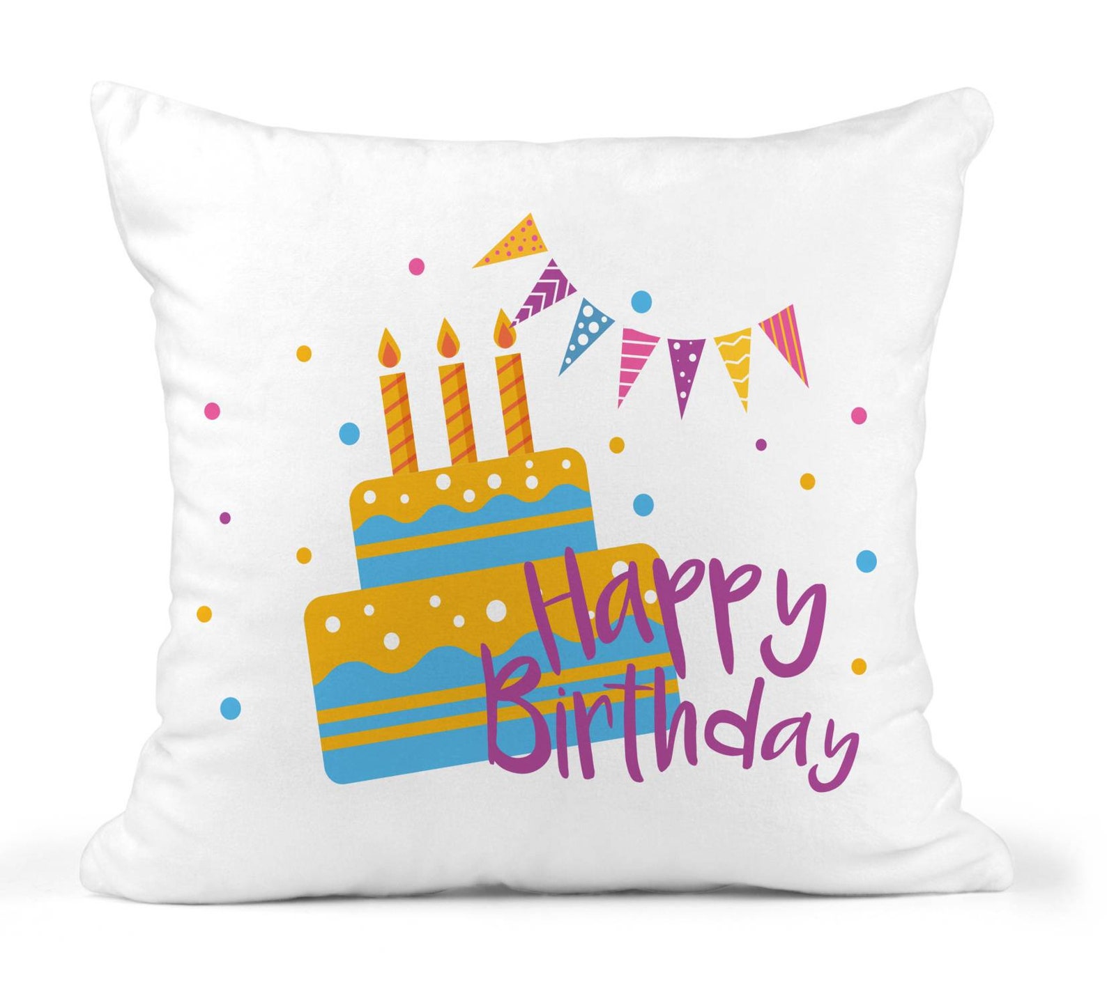 Happy Birthday Pillow Cushion Birthday Gift Birthday Card - Etsy