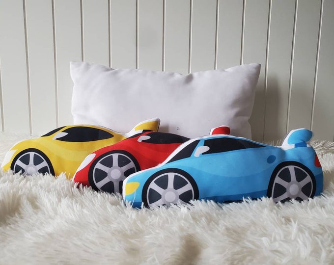 Kids Car Throw Pillow, Car Plush Toy, Car Room Decor - Etsy