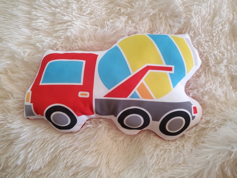 Cement Truck Pillow Garbage Truck Pilllow Boys Decorative - Etsy