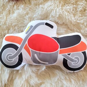 Kids Motorcycle Pillow, Dirtbike Pillow, Boy Nursery Decor, Boys ...