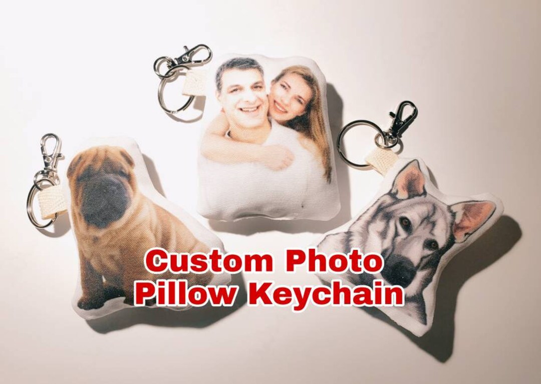 Custom 3D Keychain, Human Pet Photo Keychain, 3D Face Keyring ...