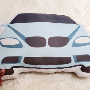 Toddler Car Bed Pillow, Large Car Decorative Pillow, Toddler Room Decor ...