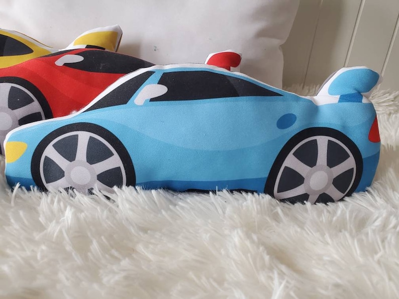 Kids Car Throw Pillow Car Plush Toy Car Room Decor | Etsy