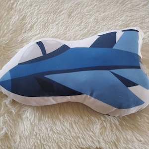 Jet Airplane Pillow, Airplane Decor, Boys Decorative Pillow, Toddler ...