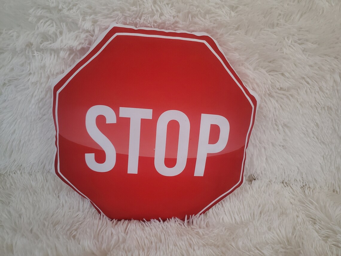 Stop Sign Pillow Traffic Light Pillow Boys Room Decor Cute - Etsy