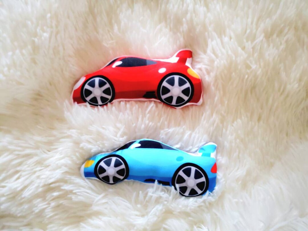 Stuffed Car Toys, Red Blue Car Soft Toy Set, Car Plush Toys, - Etsy