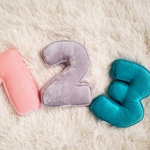 Fabric Number, Velvet Fabric Number, Letter Decor, Nursery Number ...