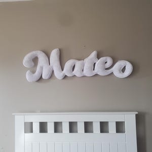 Custom Plush Name Wall Pillow, Name Sign Letters for Wall, Plush ...