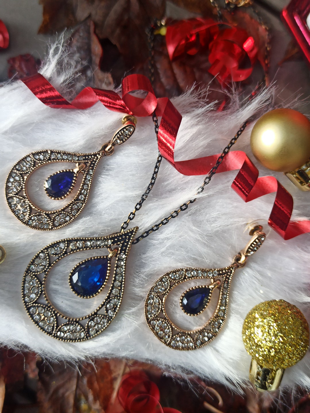 Authentic Turkish Ottoman Jewelry Set Vintage Design Gift KOSEM SULTAN ...