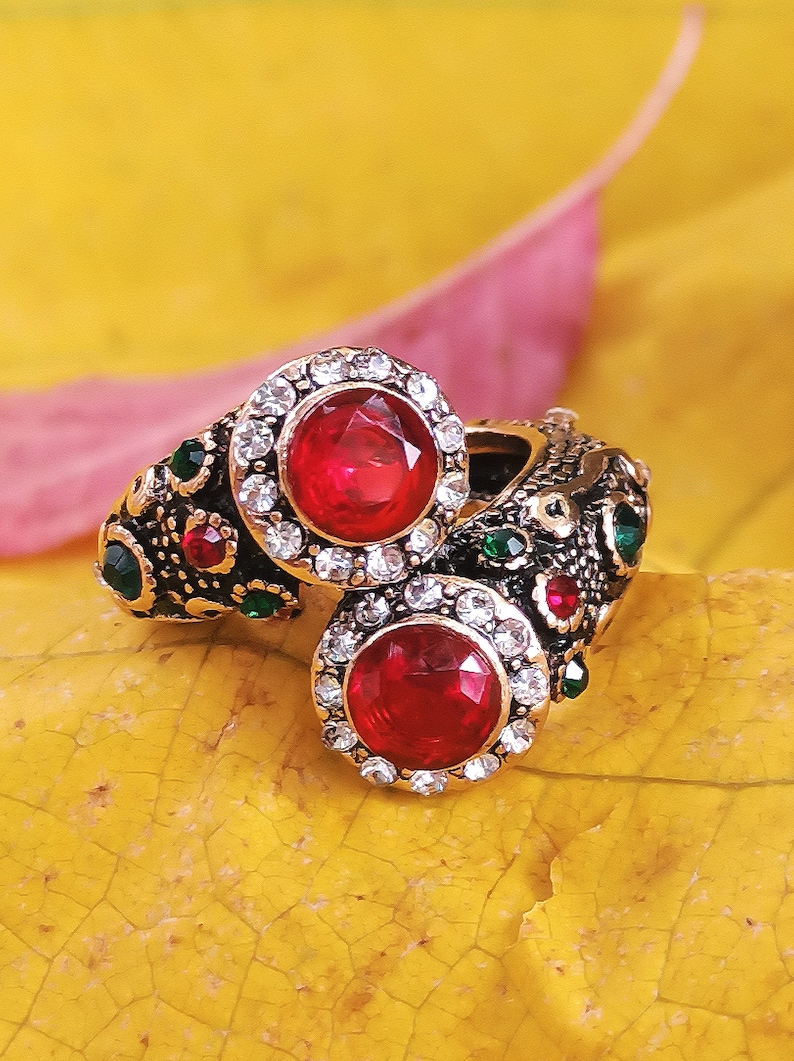 Authentic Turkish Style Ring Gift Vintage Ottoman Jewelry AAYBIGE ...