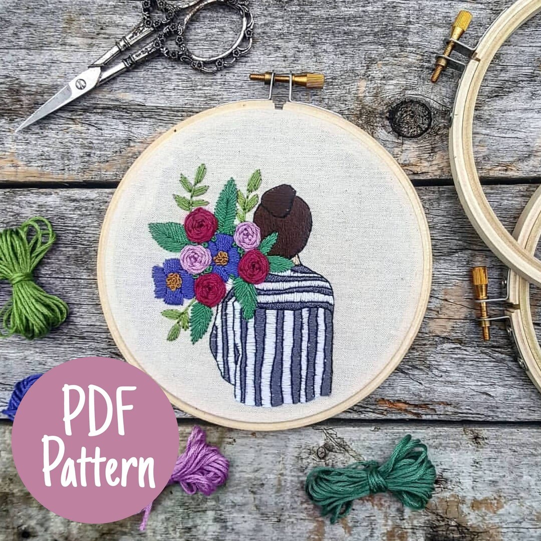Embroidery Pattern - DIY Embroidery Pattern - Modern Embroidery ...
