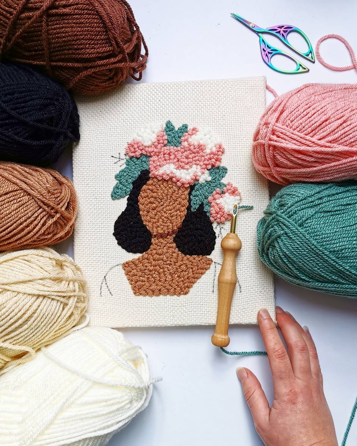 Punch Needle Pattern Needle Punch Rug Hooking - Etsy