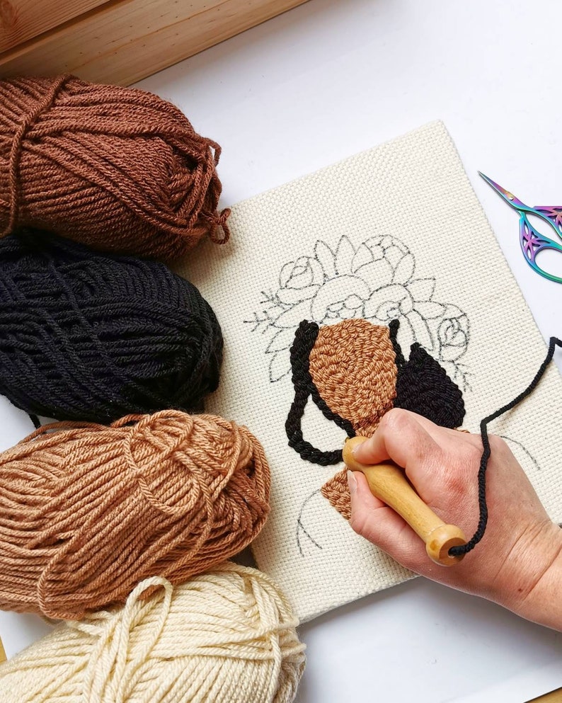 Punch Needle Pattern Needle Punch Rug Hooking - Etsy