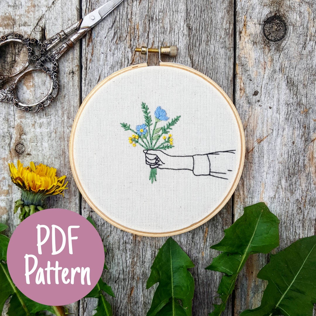 Embroidery Pattern - DIY Embroidery Pattern - Modern Embroidery ...