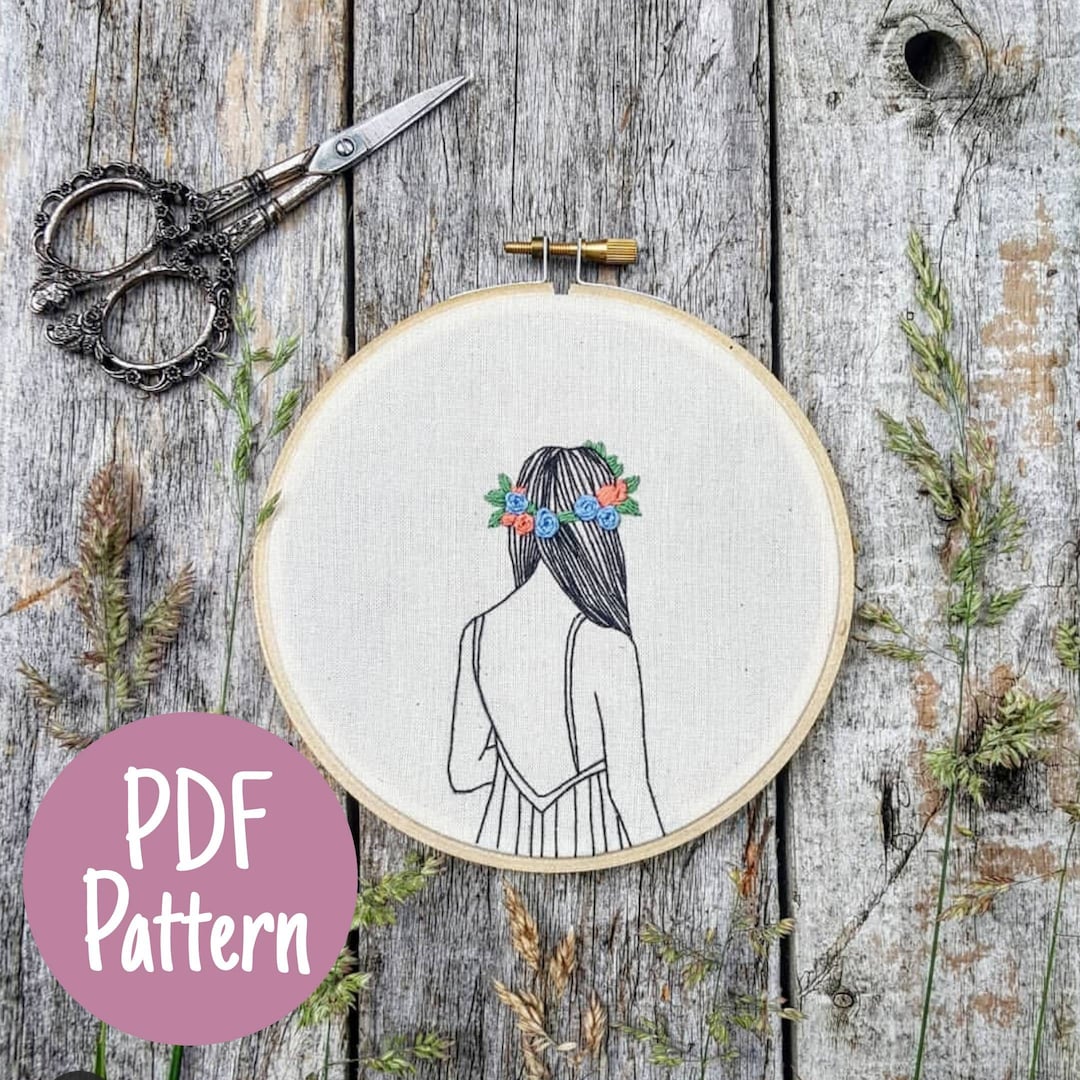 Embroidery Pattern DIY Embroidery Pattern Modern Embroidery Digital ...