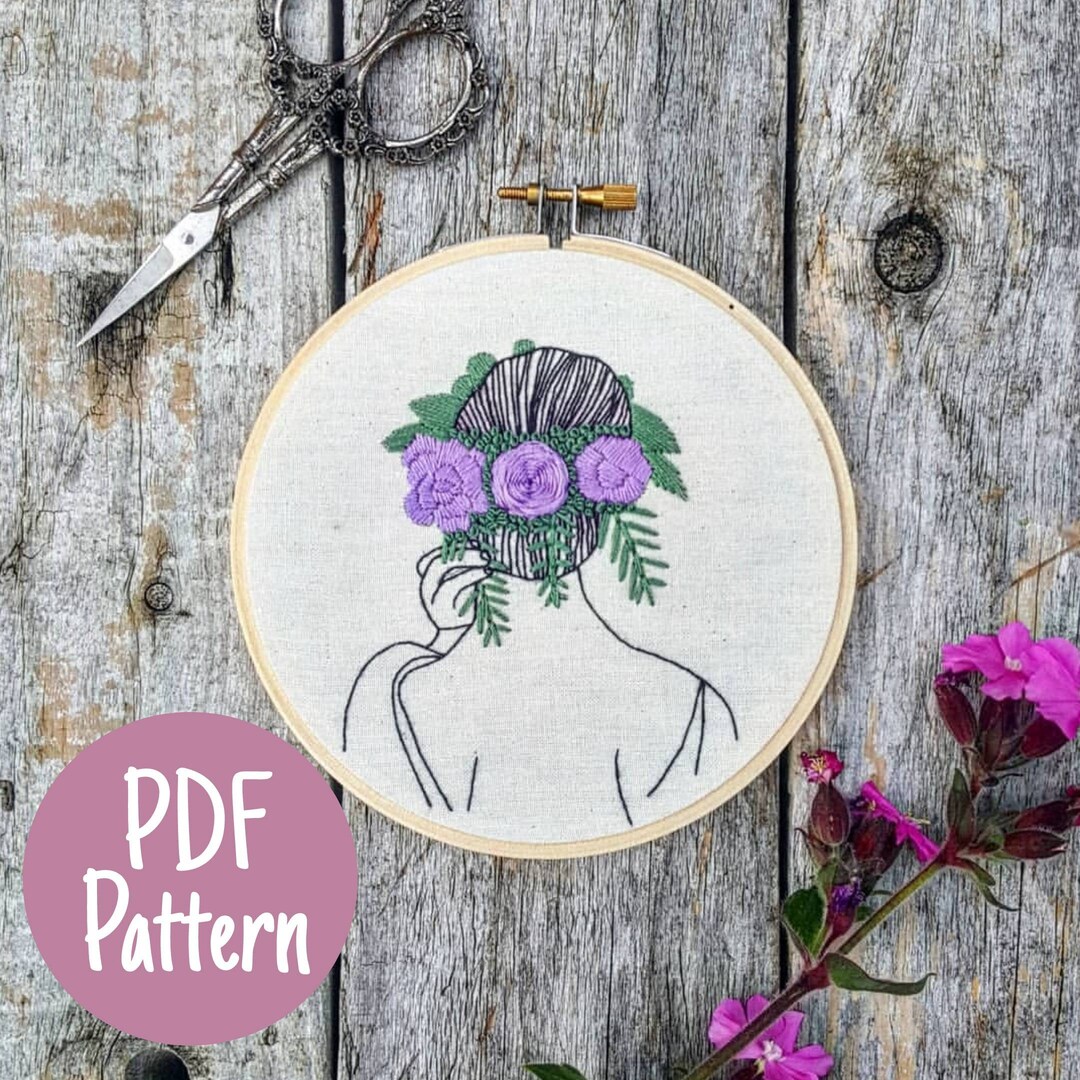 Embroidery Pattern DIY Embroidery Pattern Modern Embroidery Digital ...