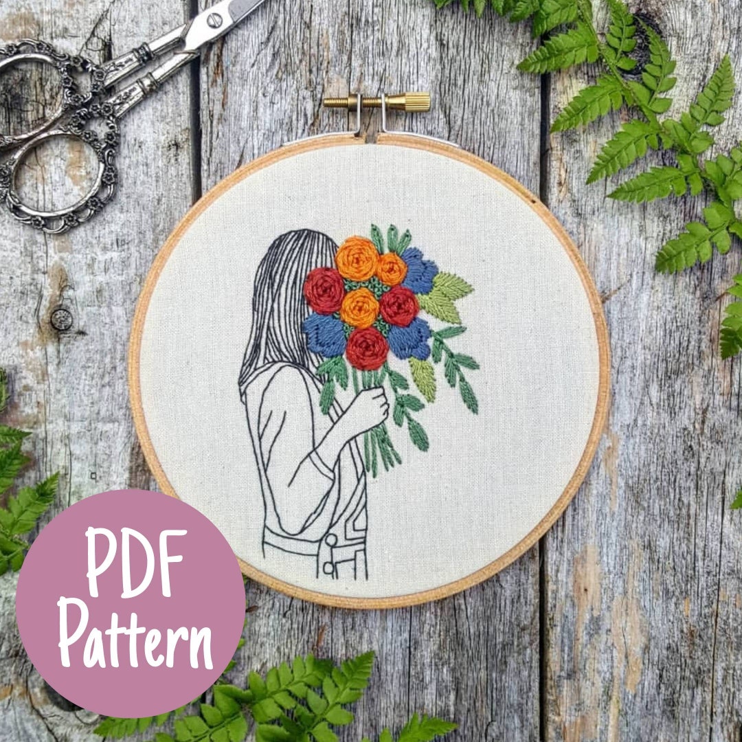 Embroidery Pattern DIY Embroidery Pattern Modern Embroidery Digital ...