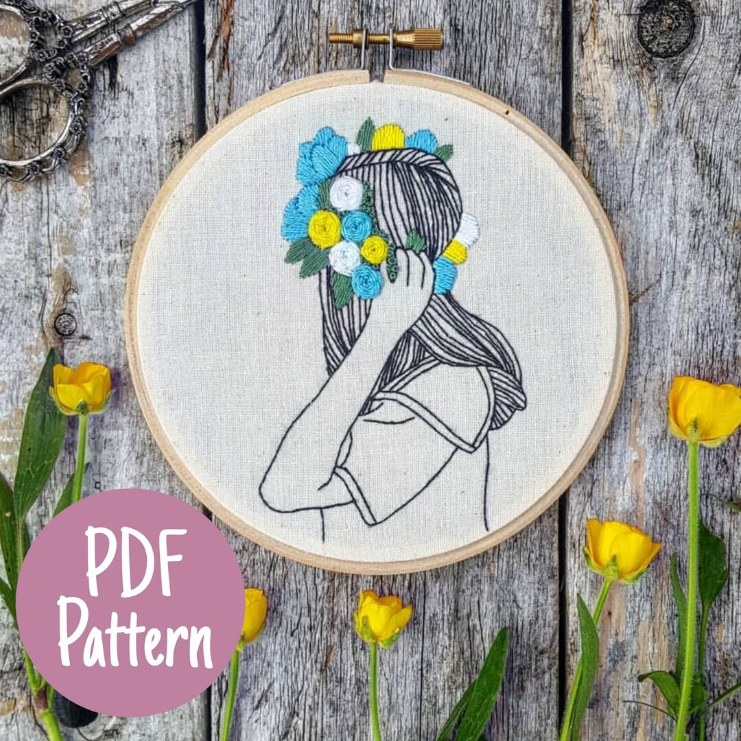 Embroidery Pattern DIY Embroidery Pattern Modern - Etsy