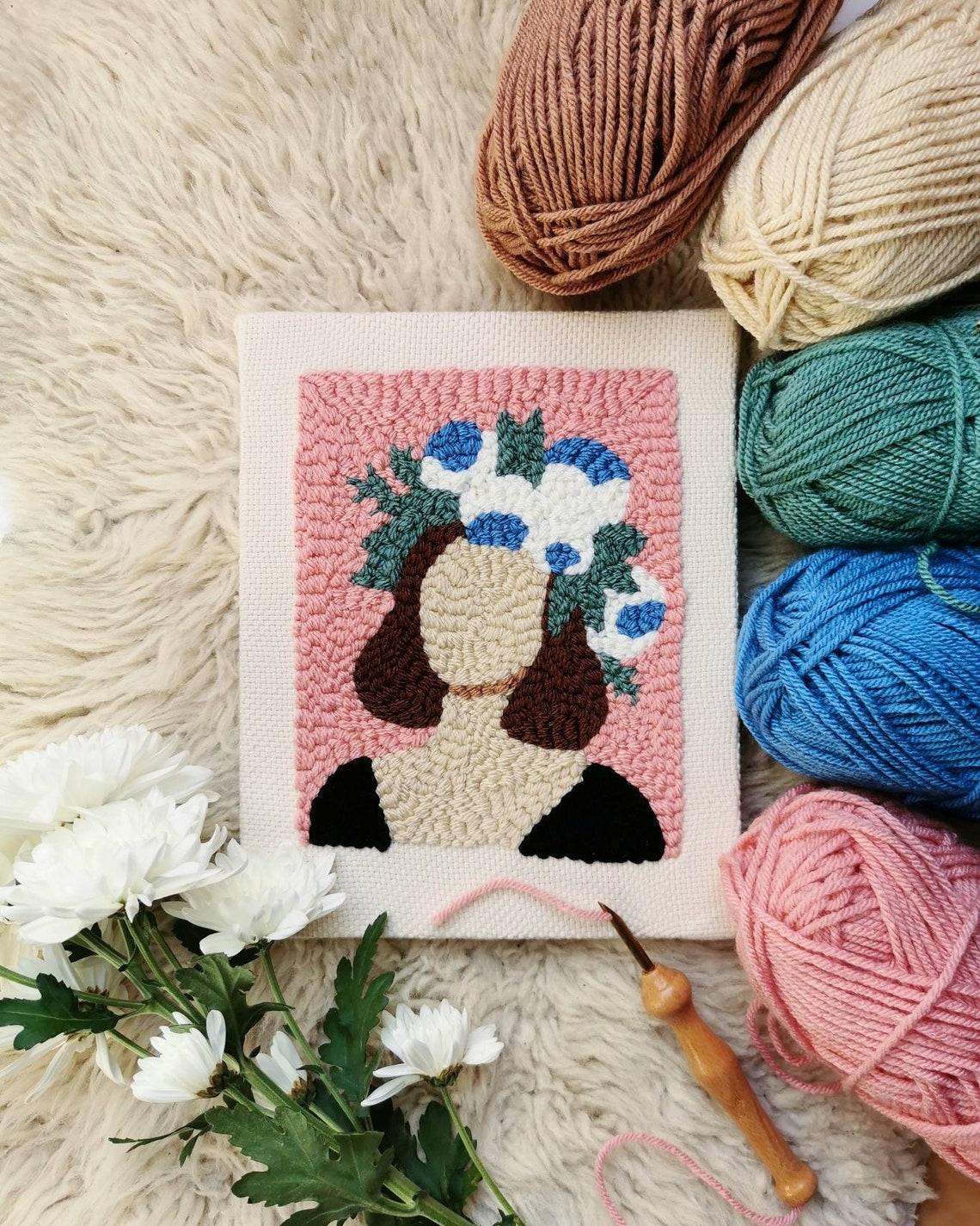 Punch Needle Pattern Needle Punch Rug Hooking - Etsy