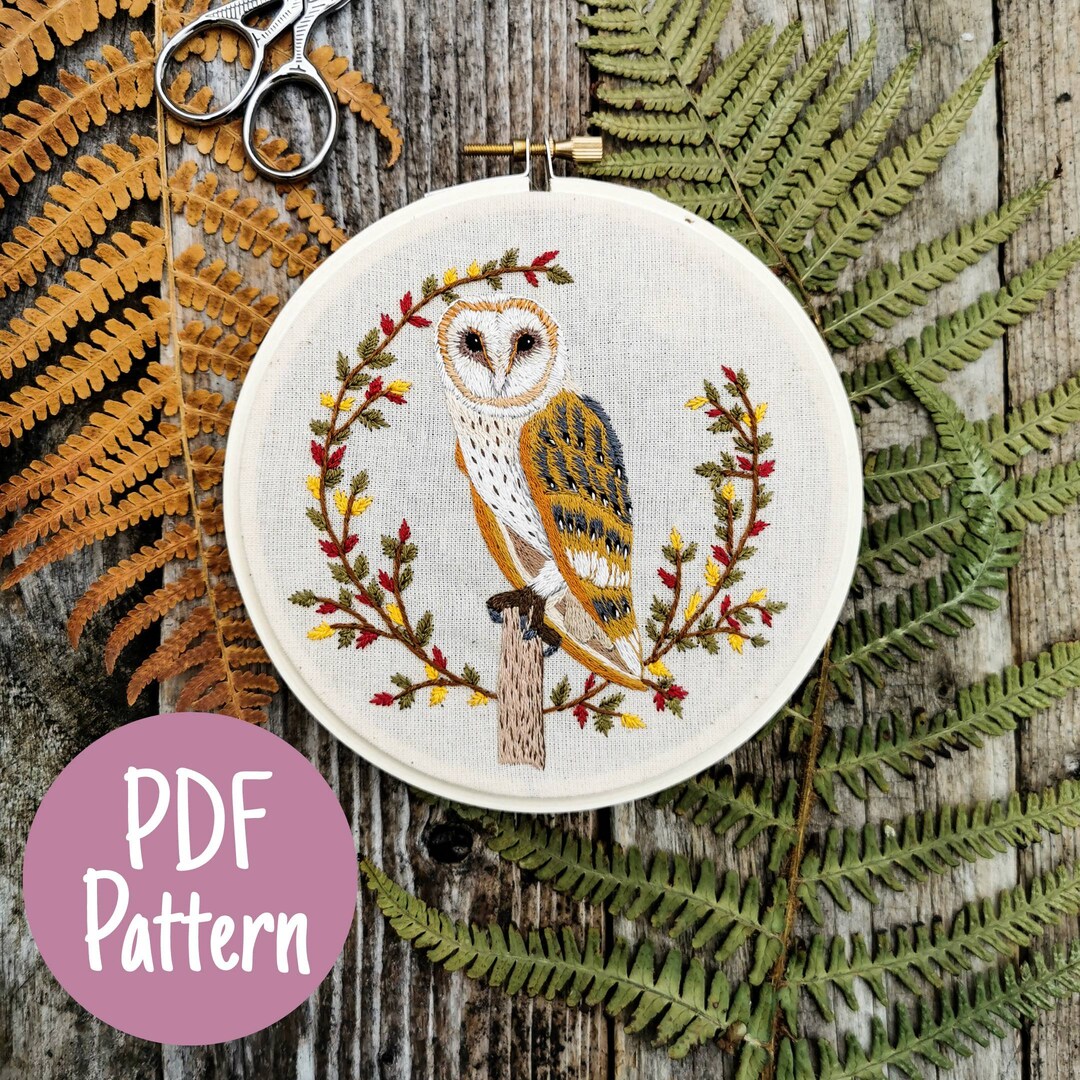 Embroidery Pattern | Embroidery Diy | Contemporary Embroidery - Etsy