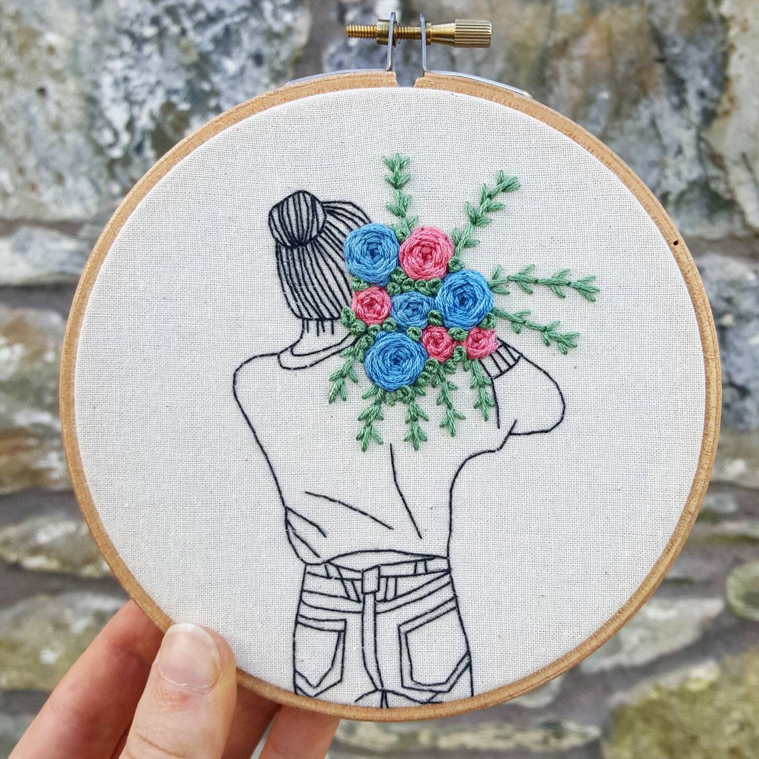 Embroidery Pattern DIY Embroidery Pattern Modern - Etsy