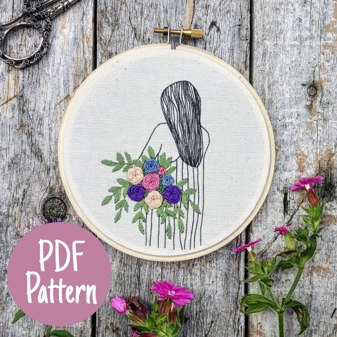 Embroidery Pattern DIY Embroidery Pattern Modern - Etsy