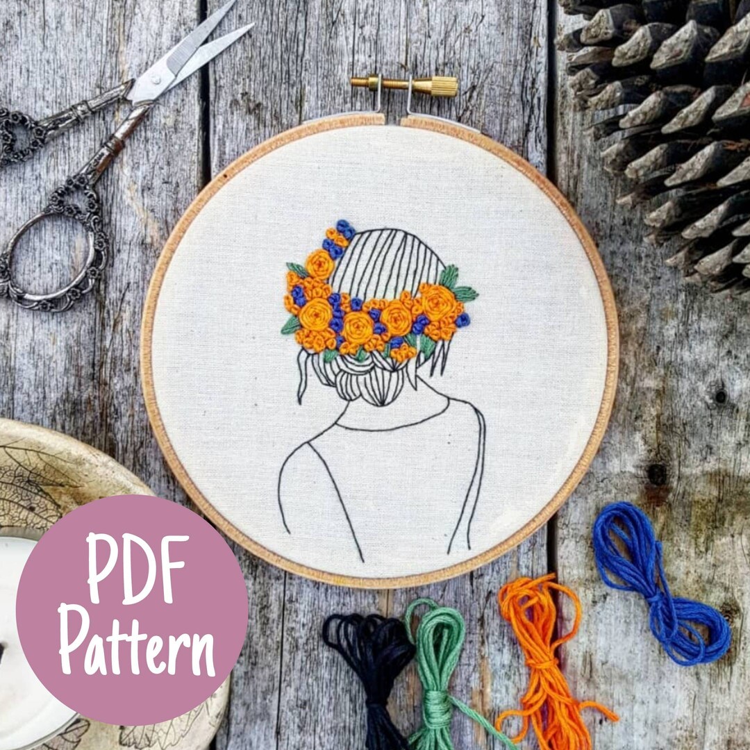 Embroidery Pattern DIY Embroidery Pattern Modern Embroidery Digital ...