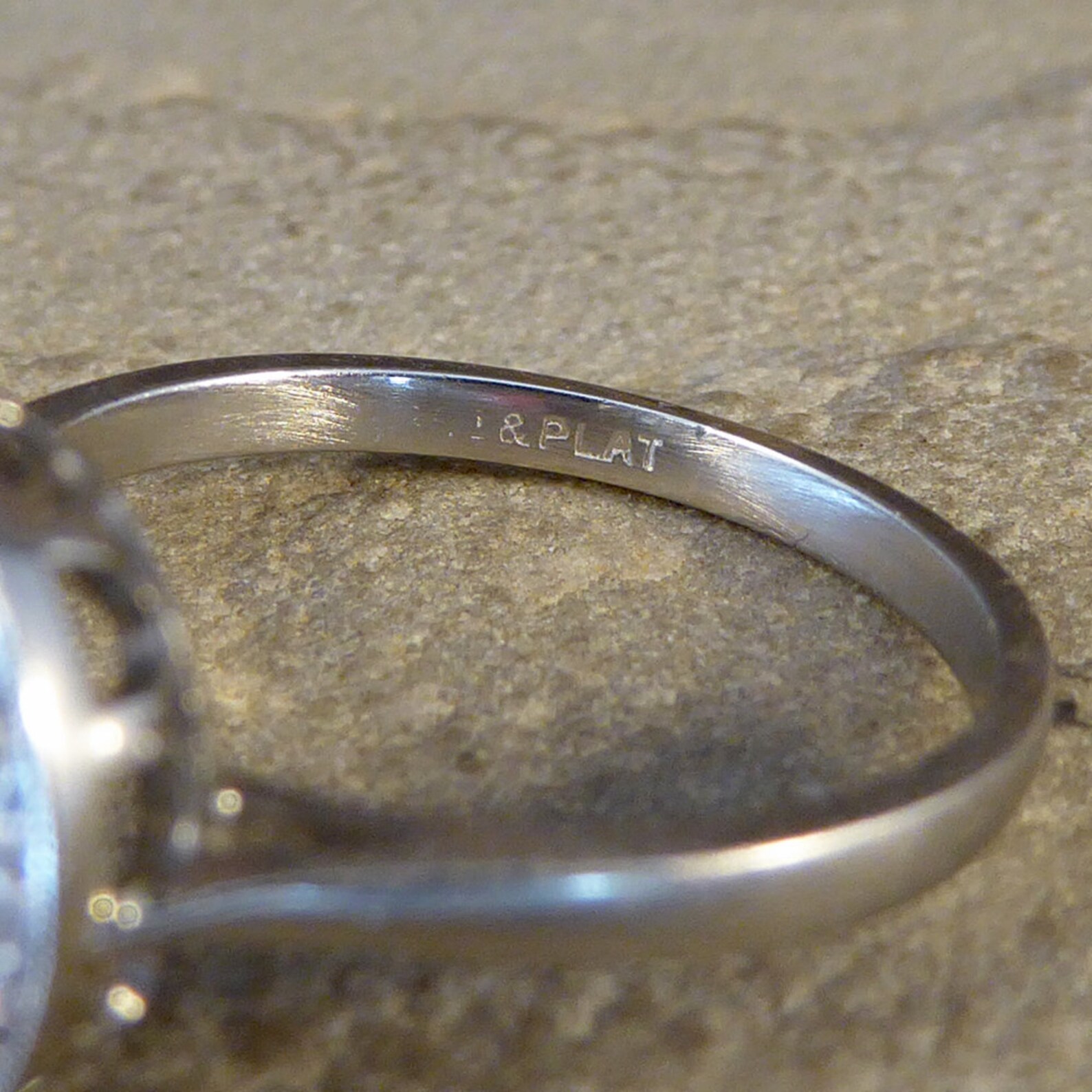 Contemporary Diamond Target Ring Modelled in 18ct White Gold - Etsy