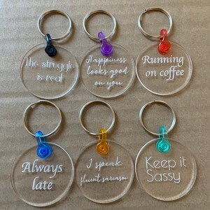 Digital Download of Keychain Sayings, Funny Keychain Files, Keychain ...