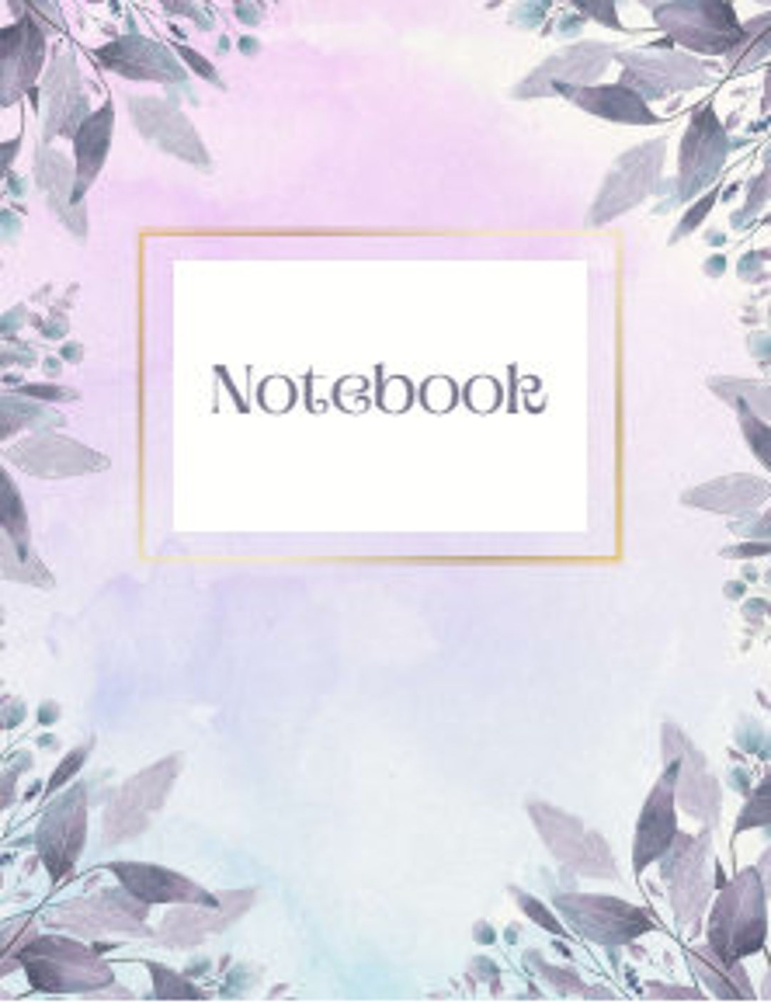 Notebook Organic Watercolor| Minimalist Notebook | Notebook Reading PDF ...